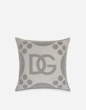 Dolce & Gabbana Wool Jacquard Cushion Medium Small Cushions - Multicolor