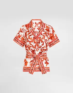 Dolce & Gabbana Majolica-print Poplin Shirt - Multicolor