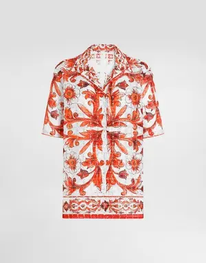 Dolce & Gabbana Majolica-print Poplin Shirt - Multicolor