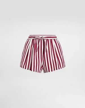 Dolce & Gabbana Striped Poplin Culottes Shorts Pants And Shorts Multi-colored - Multicolor