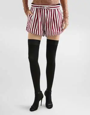 Dolce & Gabbana Striped Poplin Culottes Shorts Pants And Shorts Multi-colored