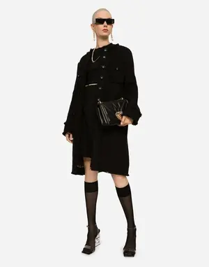 Dolce & Gabbana Single-breasted Leather Trench Coat - Black