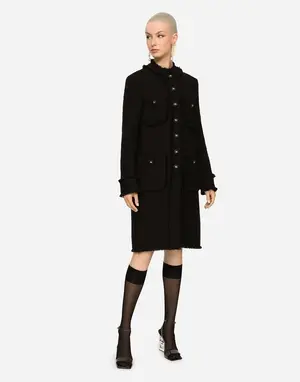 Dolce & Gabbana Single-breasted Leather Trench Coat - Black