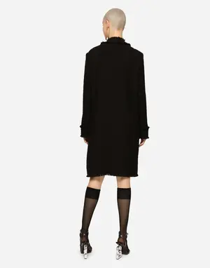 Dolce & Gabbana Single-breasted Leather Trench Coat - Black