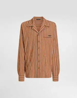 Dolce & Gabbana Crinkled Striped Vanity Shirt Shirts Multi-colored - Multicolor