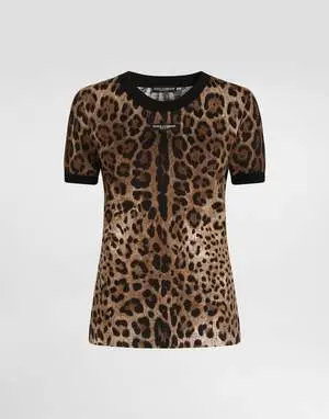 Dolce & Gabbana Leo- Jersey T-shirt T-shirts And Sweatshirts Animal - Print