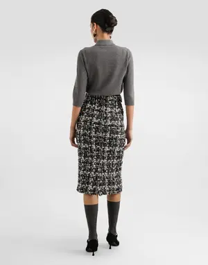 Dolce & Gabbana Cashmere Polo Sweater Sweaters And Cardigans Gray