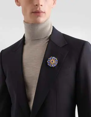Dolce & Gabbana Brooch With Rhinestones