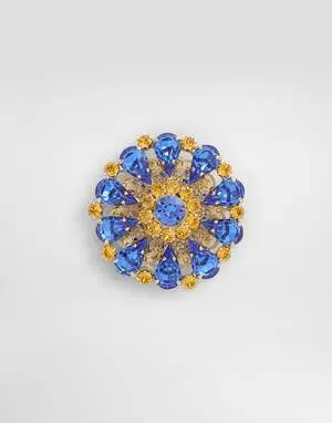Dolce & Gabbana Brooch With Rhinestones - Multicolor