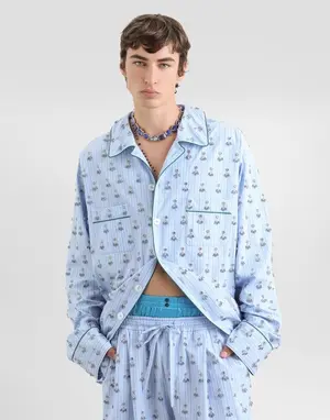 Dolce & Gabbana Vanity Shirt With Embroidery And Piping Shirts Multi-colored