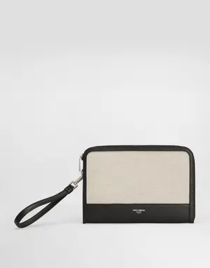 Dolce & Gabbana Salt&pepper Calfskin Atene Clutch Bag Briefcase And Clutches - Multicolor
