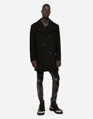 Dolce & Gabbana Wool Pea Coat Coats And Jackets