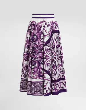 Dolce & Gabbana Majolica-print Pleated Skirt Skirts - Multicolor