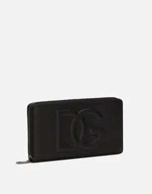 Dolce & Gabbana Zip-around Dg Logo Wallet Wallets And Small Leather Goods - Black