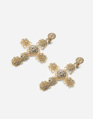 Dolce & Gabbana 18kt Yellow Aquamarine Earrings