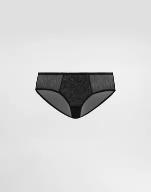 Dolce & Gabbana Tulle And Lace Briefs Underwear