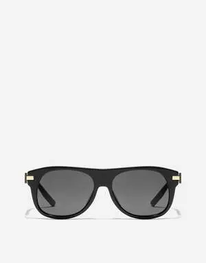 Dolce & Gabbana Metal Plaque Sunglasses New Arrivals Acetate - Black