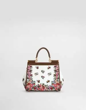 Dolce & Gabbana Sicily Medium Embroidered Handbag Handbags