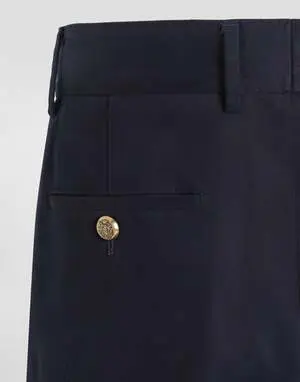 Dolce & Gabbana Tailored Cotton Trousers - Blue