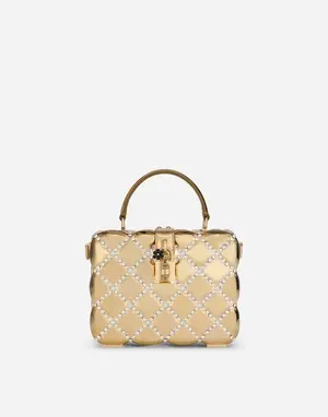Dolce & Gabbana Resin Dolce Box Bag With Rhinestones Handbags - Multicolor