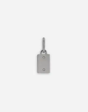 Dolce & Gabbana Single Logo Tag Creole Earring