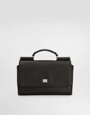 Dolce & Gabbana Calfskin Sicily Bag Crossbody Bags - Black