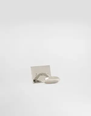 Dolce & Gabbana Cufflinks With Logo Tag Bijoux Metal