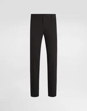 Dolce & Gabbana Bi-stretch Wool Canvas Trousers Pants And Shorts Wool - Grey