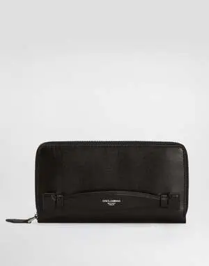 Dolce & Gabbana Zip-around Calfskin Wallet Wallets And Small Leather Goods - Black