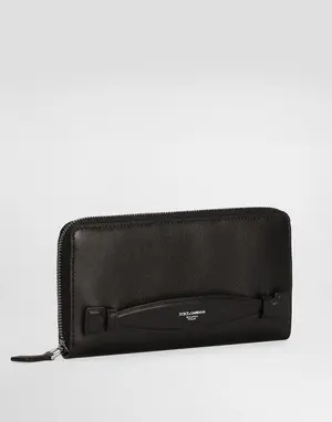 Dolce & Gabbana Zip-around Calfskin Wallet Wallets And Small Leather Goods - Black