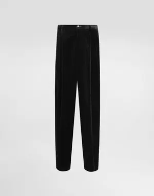 Dolce & Gabbana Velvet Trousers - Black