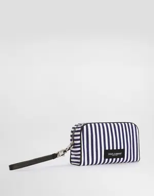 Dolce & Gabbana Striped Poplin Handbag Shoppers
