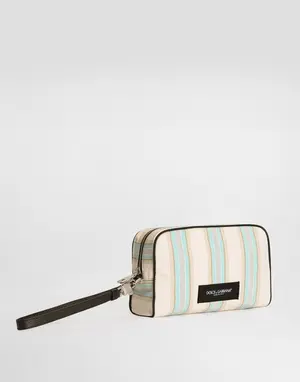 Dolce & Gabbana Striped Poplin Handbag Shoppers - Multicolor