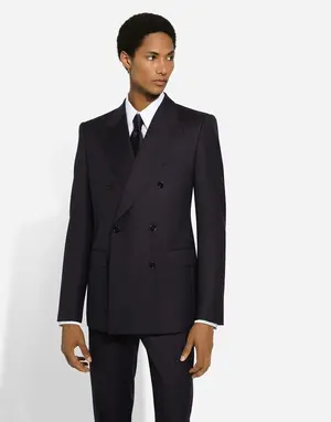 Dolce & Gabbana Double-breasted Wool Sicilia-fit Jacket Suits And Blazers
