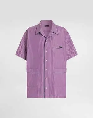 Dolce & Gabbana Hawaii Striped Poplin Shirt Shirts - Multicolor