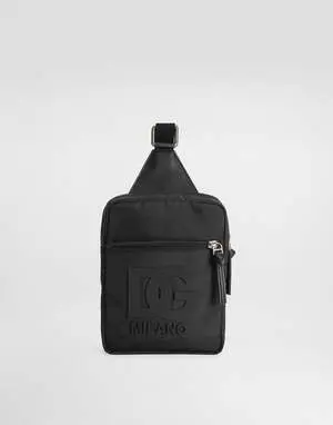 Dolce & Gabbana Nylon Waist Bag With Logo Accessories - Black