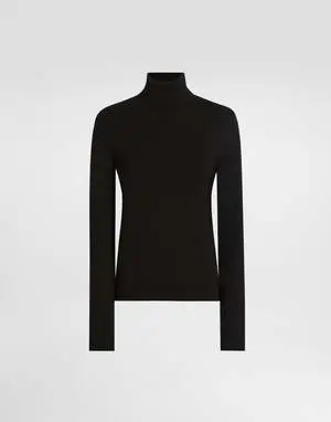 Dolce & Gabbana Wool Turtleneck Pullover - Black