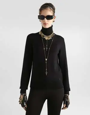 Dolce & Gabbana Wool Turtleneck Pullover - Black