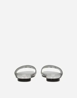 Dolce & Gabbana Foiled Lambskin Sliders