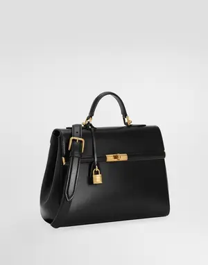 Dolce & Gabbana Marlene Handbag In Palmellato Calfskin Collection - Black