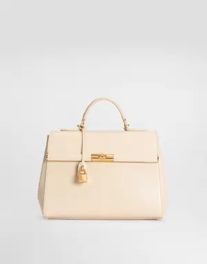 Dolce & Gabbana Marlene Handbag In Palmellato Calfskin Collection - White