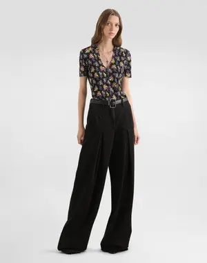 Dolce & Gabbana Small Floral-print Silk Pullover - Multicolor