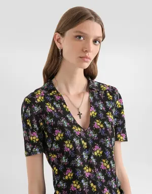 Dolce & Gabbana Small Floral-print Silk Pullover - Multicolor