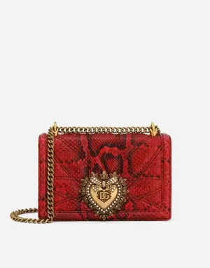 Dolce & Gabbana Medium Devotion Shoulder Bag Shoulder And Crossbody Bags Fine Leathers - Red