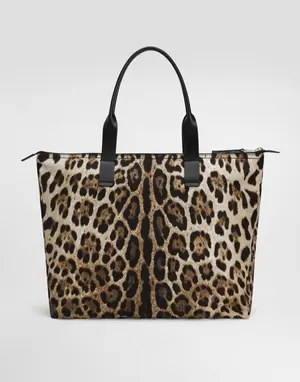 Dolce & Gabbana Nylon Shopper Shoppers Animal