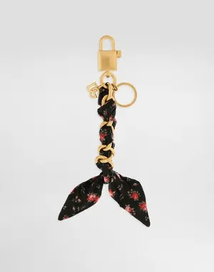 Dolce & Gabbana Printed Satin Keychain Collection - Multicolor
