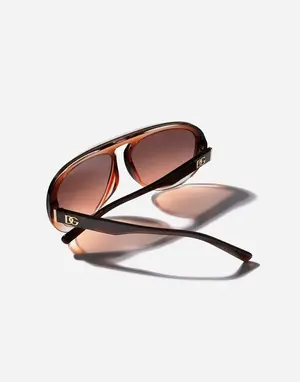 Dolce & Gabbana Acetate Aviator Sunglasses - Multicolor
