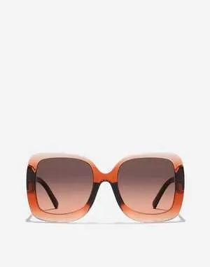 DOLCE & GABBANA Dolce & Gabbana White Acetate Aviator Sunglasses