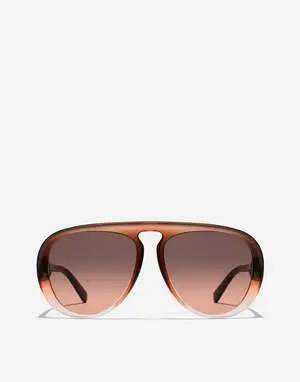 Dolce & Gabbana Acetate Aviator Sunglasses - Transparent Gradient Orange
