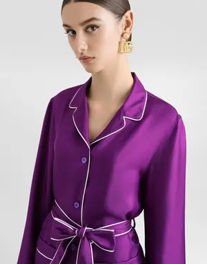 Dolce & Gabbana Silk Twill Vanity Shirt Shirts And Tops